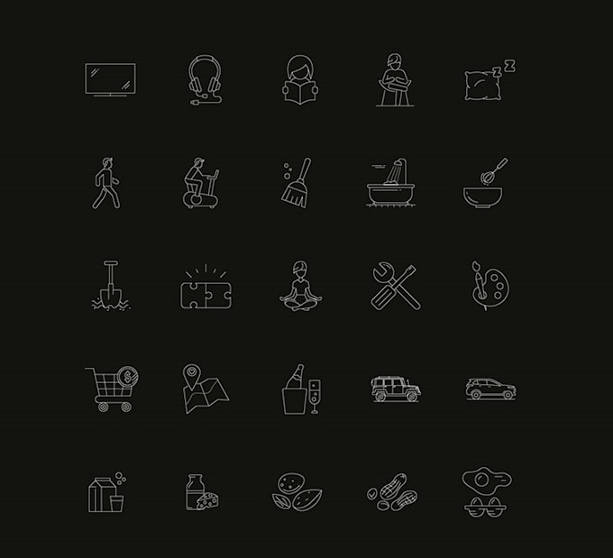 Design beautiful line icons by Mehedihroni | Fiverr