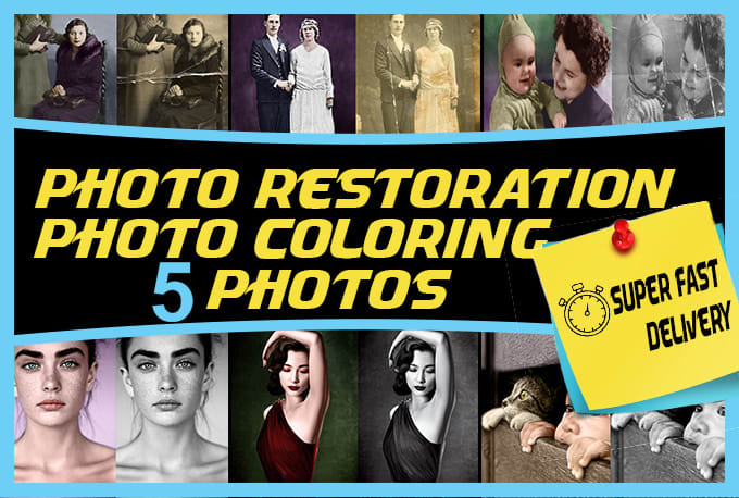 Restore old torn photos and color them by Rana_mah | Fiverr