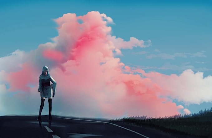 Draw anime style background by Notgustiarp | Fiverr