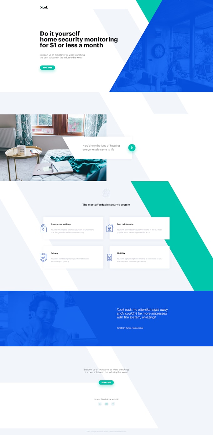 Create website ui ux design and landing page design for you by ...