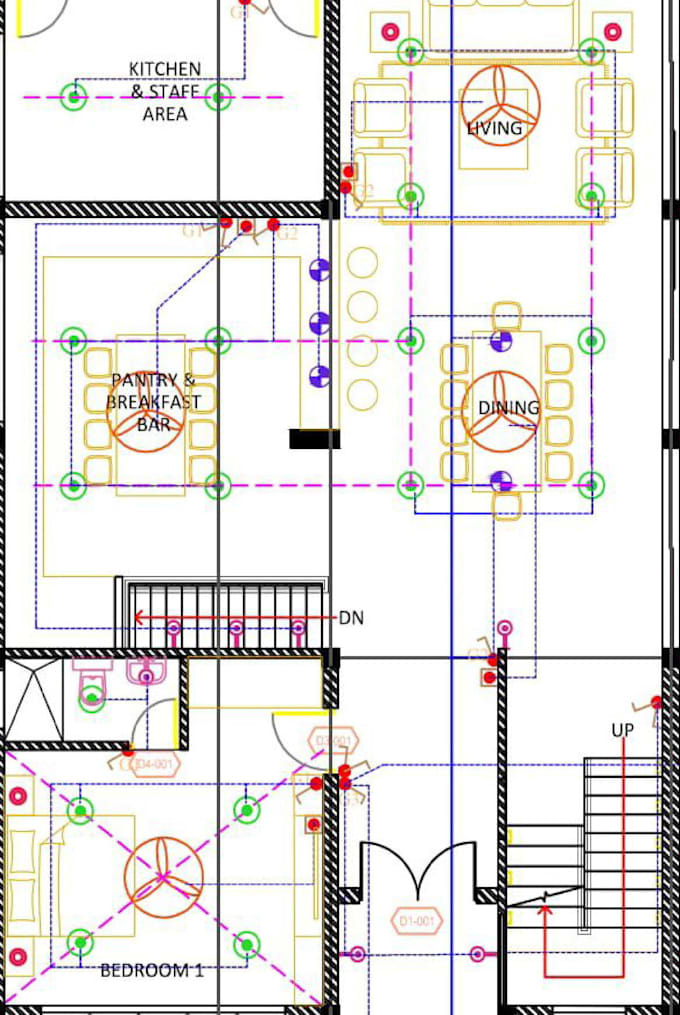 Draw electrical basic drawing and as built drawing by Cham7878 | Fiverr