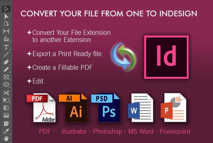 Convert your pdf, psd, ai file to indesign by Luposto | Fiverr