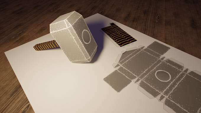 Design a papercraft for your gift, cosplay or a prop by Czikos | Fiverr