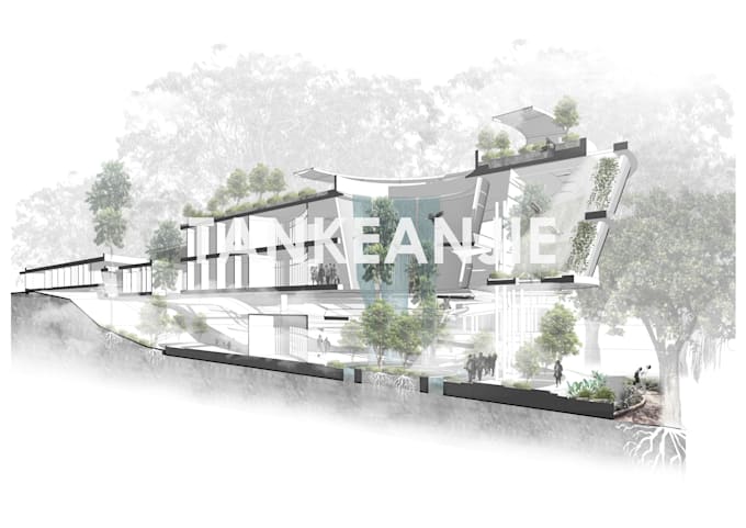 Render architectural perspectives for presentation by Tkeanjie | Fiverr