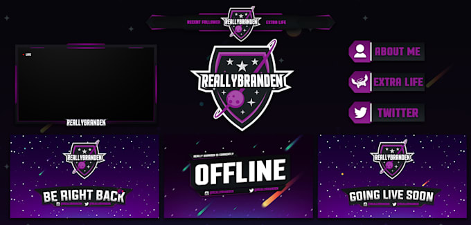 Create twitch pack for your stream by Omerzia58 | Fiverr
