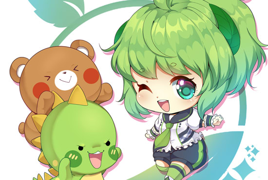 Draw high quality chibi art by Deruuyo | Fiverr