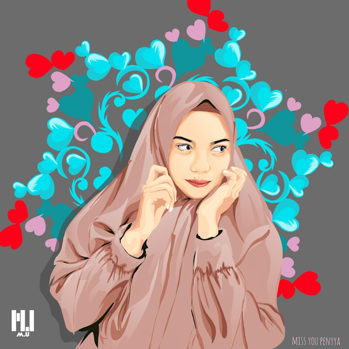 Draw a realistic vector portrait from your face 2 hours delivery by ...