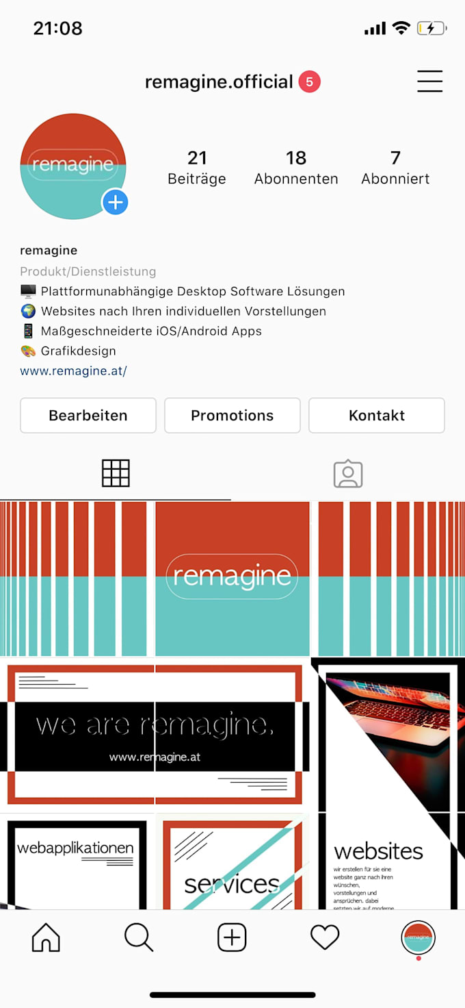 Design a unique instagram page by Remagine_at | Fiverr
