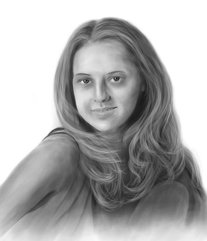 Draw realistic pencil portrait from your photo by Rudiyanaakatsuk | Fiverr