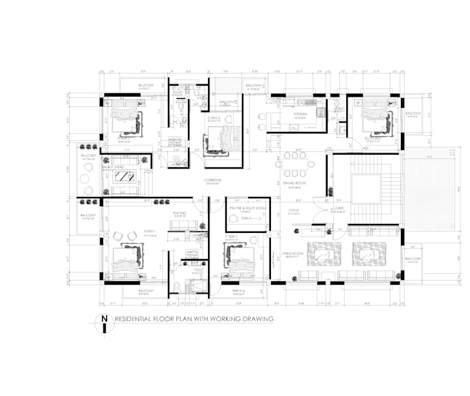 Draw architectural floor plan,elevations in auto cad 2d by Archafroz ...