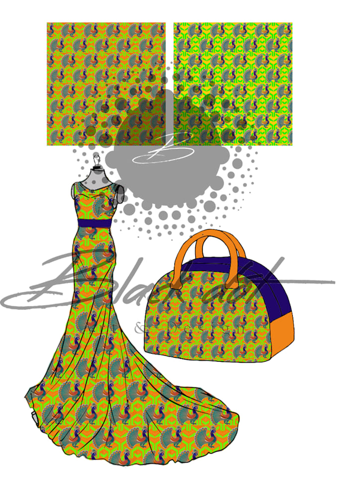 Design print for your clothing digital dress shoe and bags by ...
