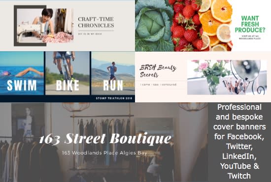 Design social media cover photos, banners, channel art and more by ...