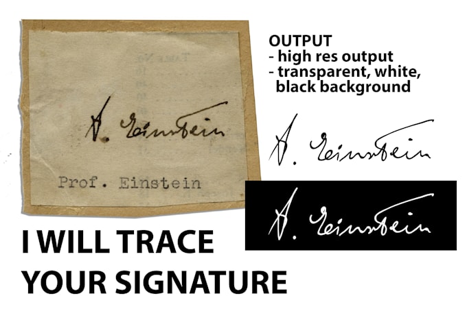 Trace your signature in photoshop by Davezyrel | Fiverr