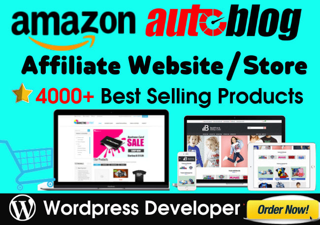Create autopilot amazon affiliate website for passive income by Farwa ...