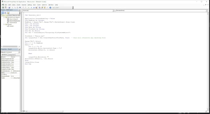 Create macro for excel or script for windows by Sebastianvp | Fiverr