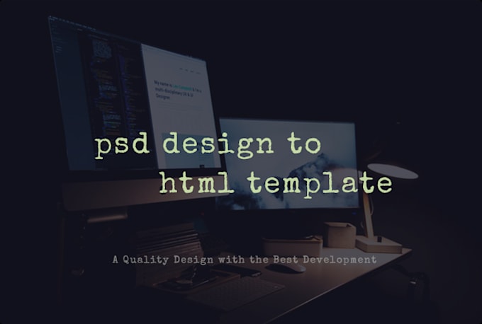 Convert psd design to html template by Id_dhanushka | Fiverr