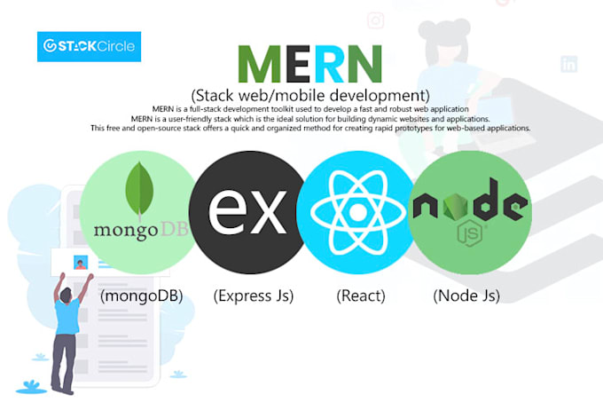 Make mern stack apps for you by Stackcircle | Fiverr