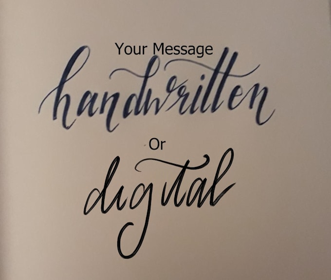 Write your message in my style of calligraphy by Lovelylettering | Fiverr