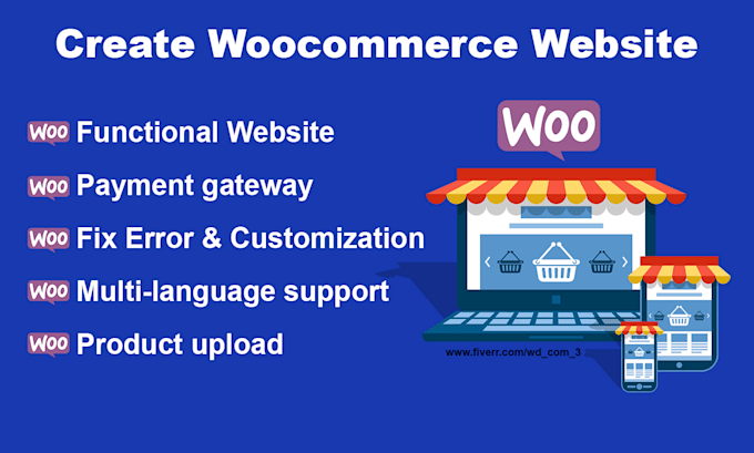Create Ecommerce Wordpress Website Using Woocommerce Online Store By Wd