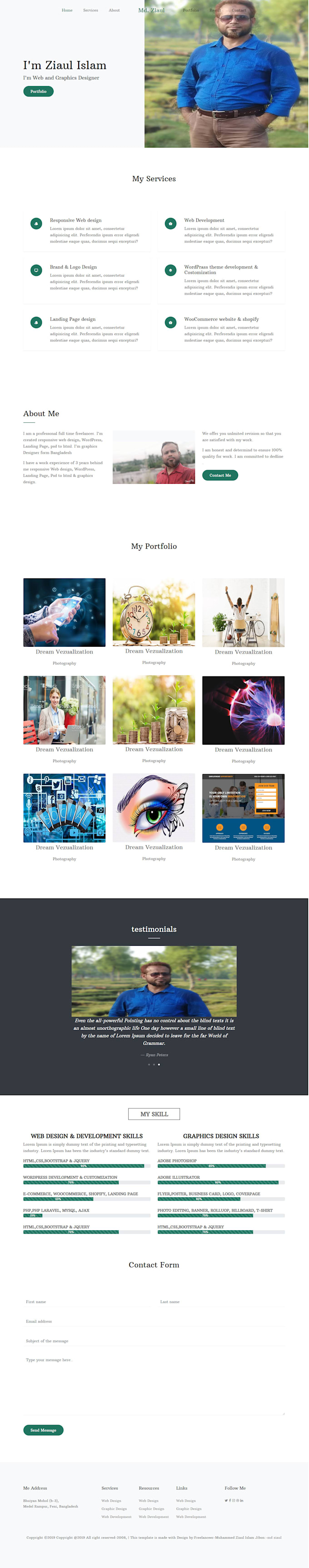 Design full responsive website creation for you by Ziabd007 | Fiverr