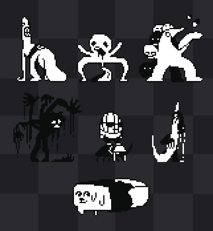 Make 1bit pixel art by Justmystro | Fiverr