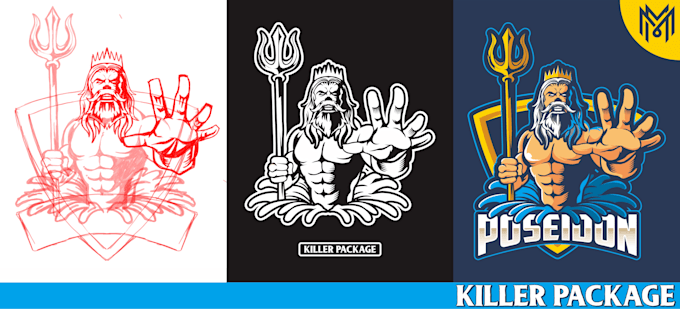 Make detailed mascot and logo by Noviarrhmt | Fiverr