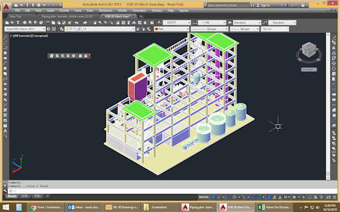 Draw 3d and 2d section plan, floor plan autocad by Muhammadsaeeds | Fiverr