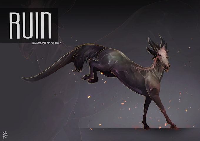 Paint quality 2d creature designs by Ainmalig | Fiverr