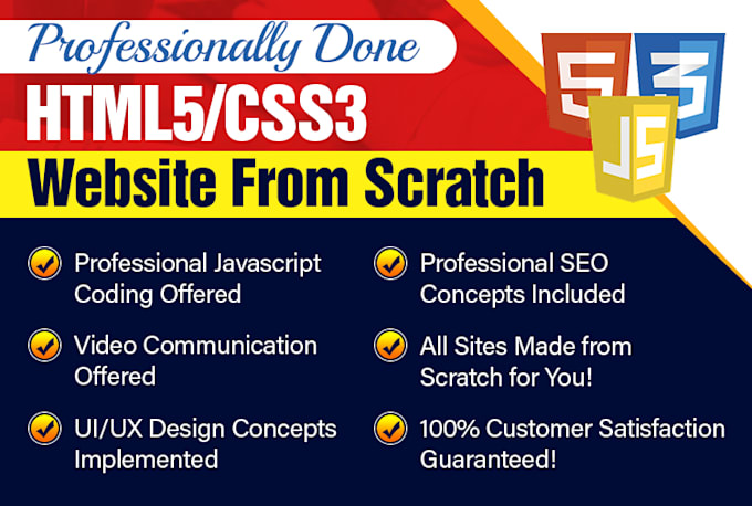 Create a website with html and css for you by Tomatow25 | Fiverr