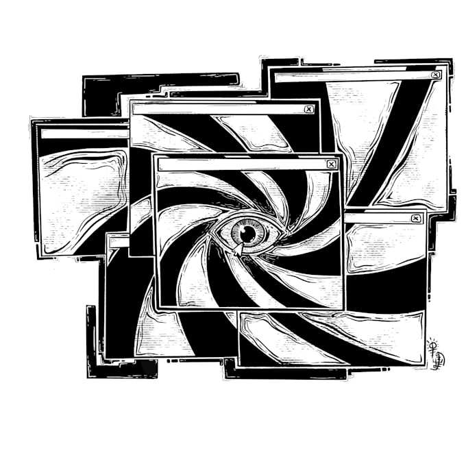 Make album art with line art style by Latencypng | Fiverr