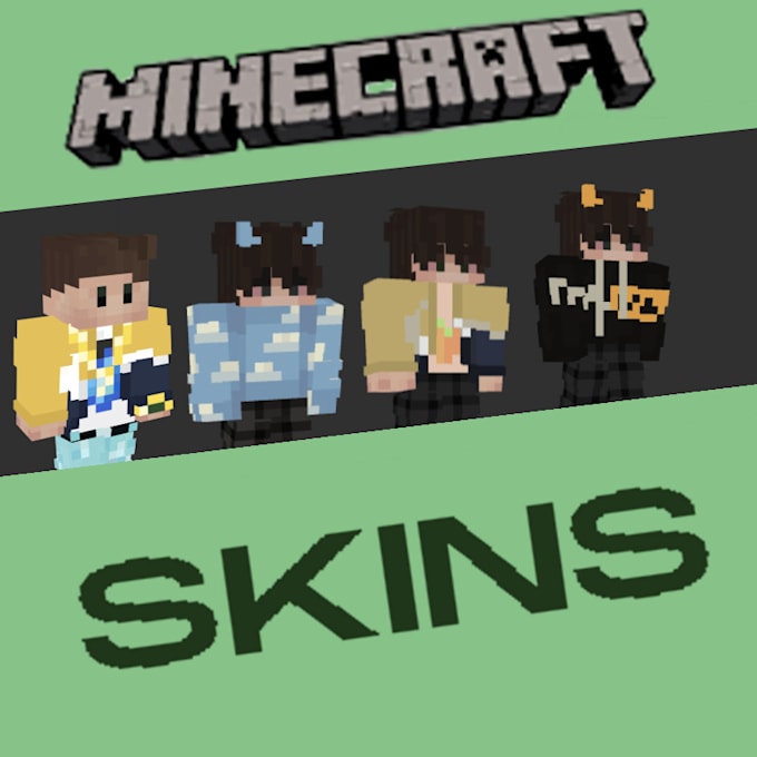 Make you up to 3 custom minecraft skins by Liasss | Fiverr