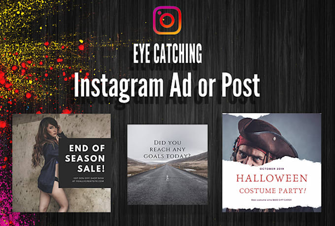 Design an eyecatching instagram ad or post by Sketchinbeats | Fiverr