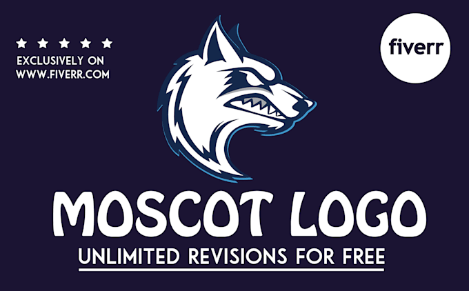 Design a professional and unique moscot logo by Creative_mano | Fiverr