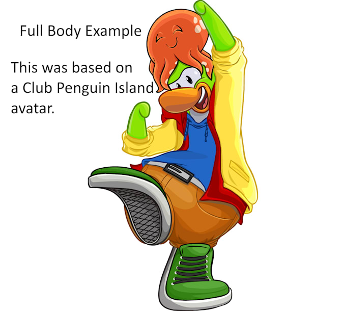 Make a custom club penguin cutout by Braydenriddell | Fiverr