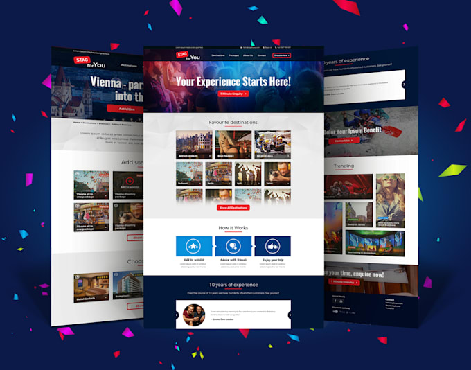 Design professional website homepage in psd by Peterkincel | Fiverr