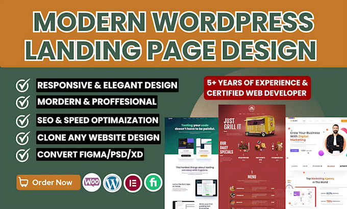 Design wordpress landing page, sales funnel, website using elementor pro by Mahnayeem | Fiverr