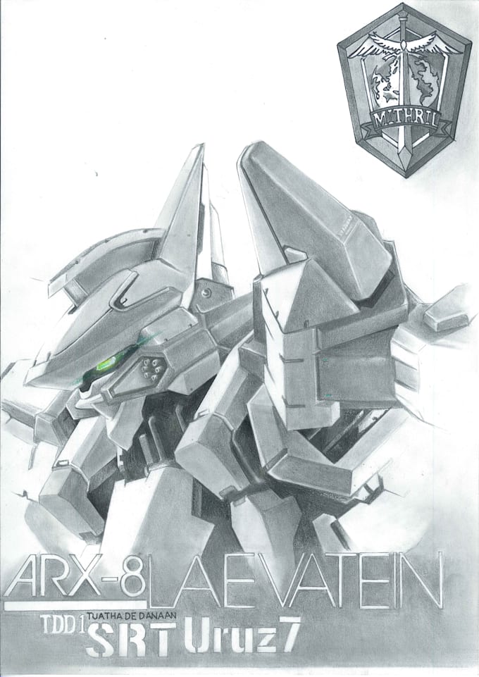 Create portraits of your favourite mecha by Momonoartstudio | Fiverr