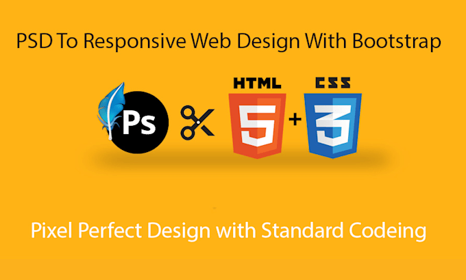 Convert psd to responsive html using bootstrap by Shahin_webdesig | Fiverr