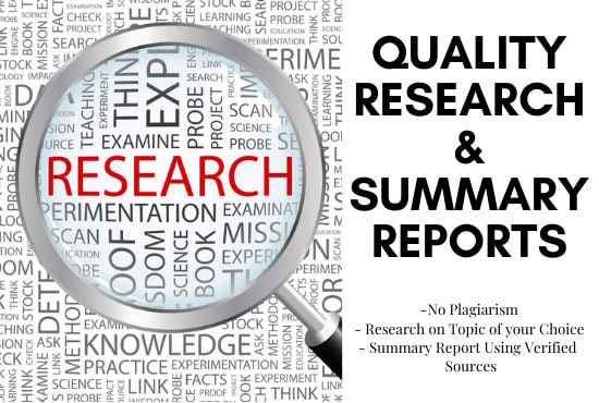 Provide quality research and summary reports by Kayleelabban | Fiverr