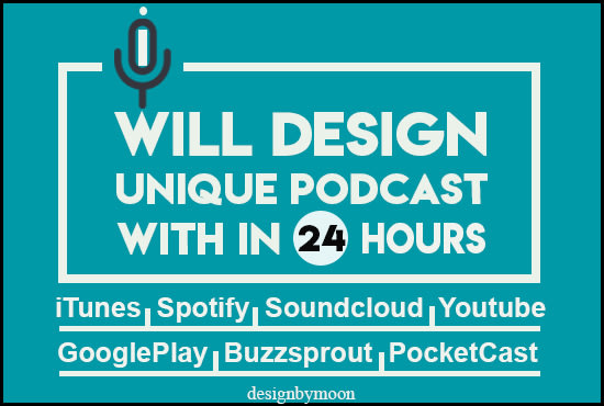 Design amazing portrait based podcast cover art by Designbymoon | Fiverr