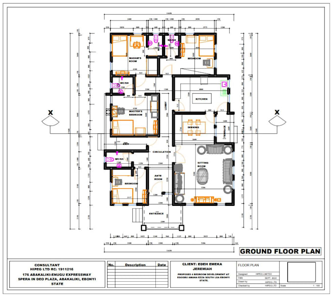 Provide detailed 2d autocad drawing, revit drawing by Arnab_architect ...