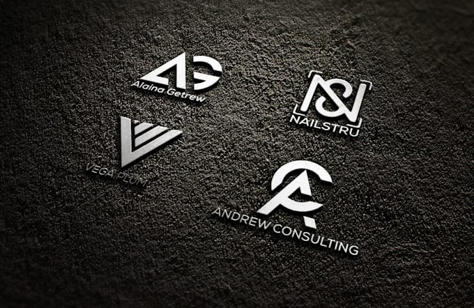 Design bold initial letters logo with free vector file by Skydexiner ...