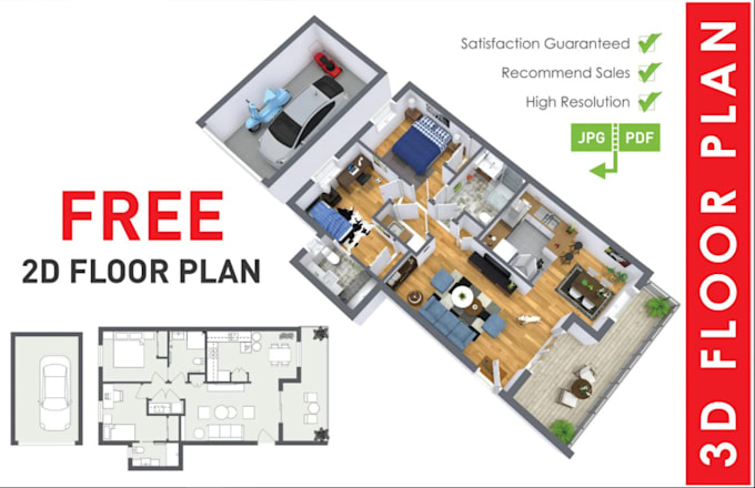 Create professional 2d, 3d floor plan by Chougranabenall | Fiverr Create professional 2d, 3d floor plan by Chougranabenall | Fiverr
