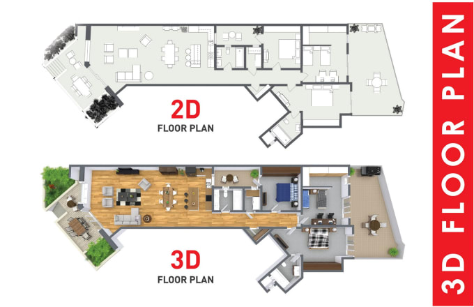 Create professional 2d, 3d floor plan by Chougranabenall | Fiverr Create professional 2d, 3d floor plan by Chougranabenall | Fiverr