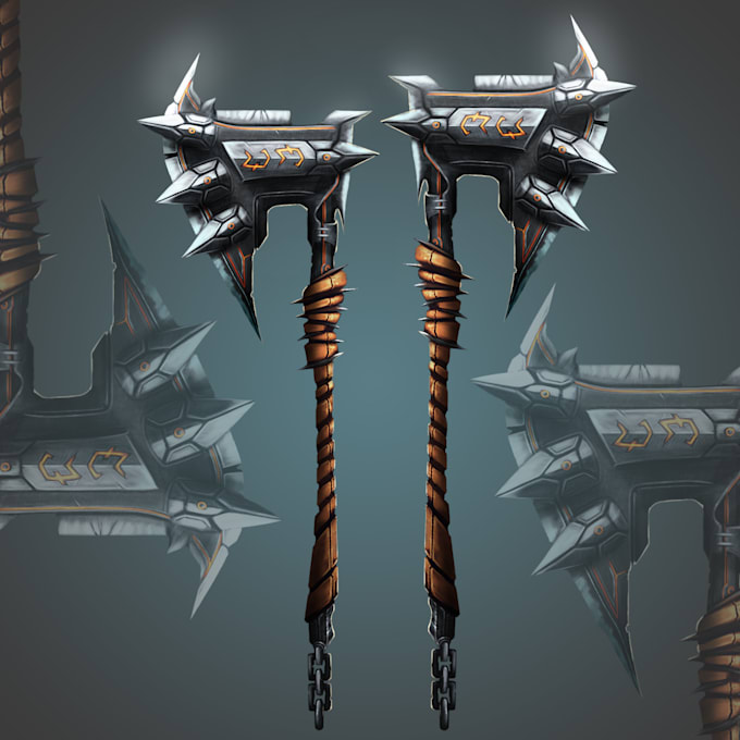 Design a baddas weapon for you by Gordi_art | Fiverr