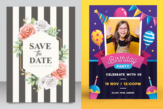 Design a creative invitation card by Maiarts | Fiverr
