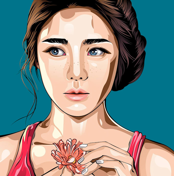 Design a unique vector art, portrait for you by Amararafi | Fiverr