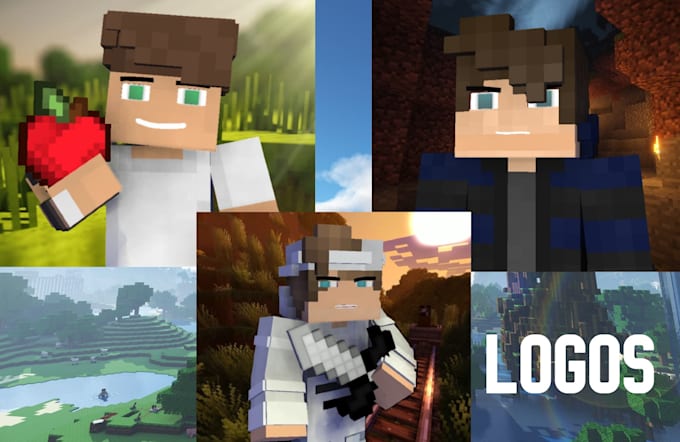 Do a minecraft logo picture for youtube by Istereck | Fiverr