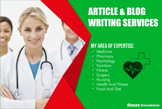 Write creative health content by Dranj20 | Fiverr