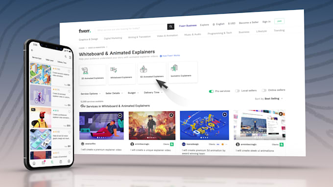 Create Sleek Ui Animations By Arminbeciragic Fiverr